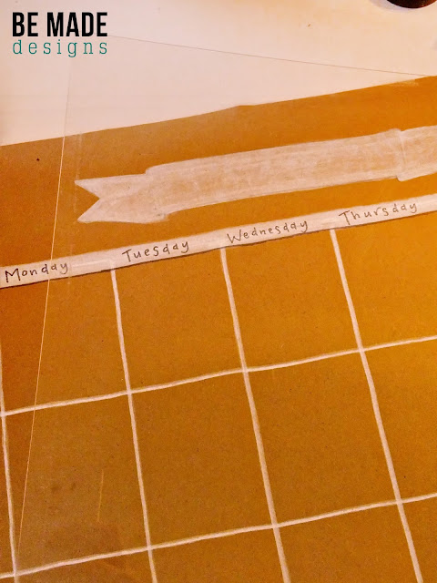 BE MADE: Staying Organized: Kraft Paper Dry-Erase Calendar