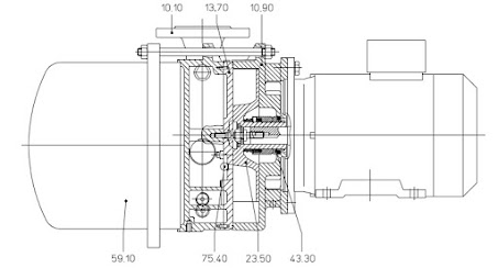 Bơm chân không Liquid ring vacuum pumps LEM 90, LEM 125, LEM 150, LEL ...