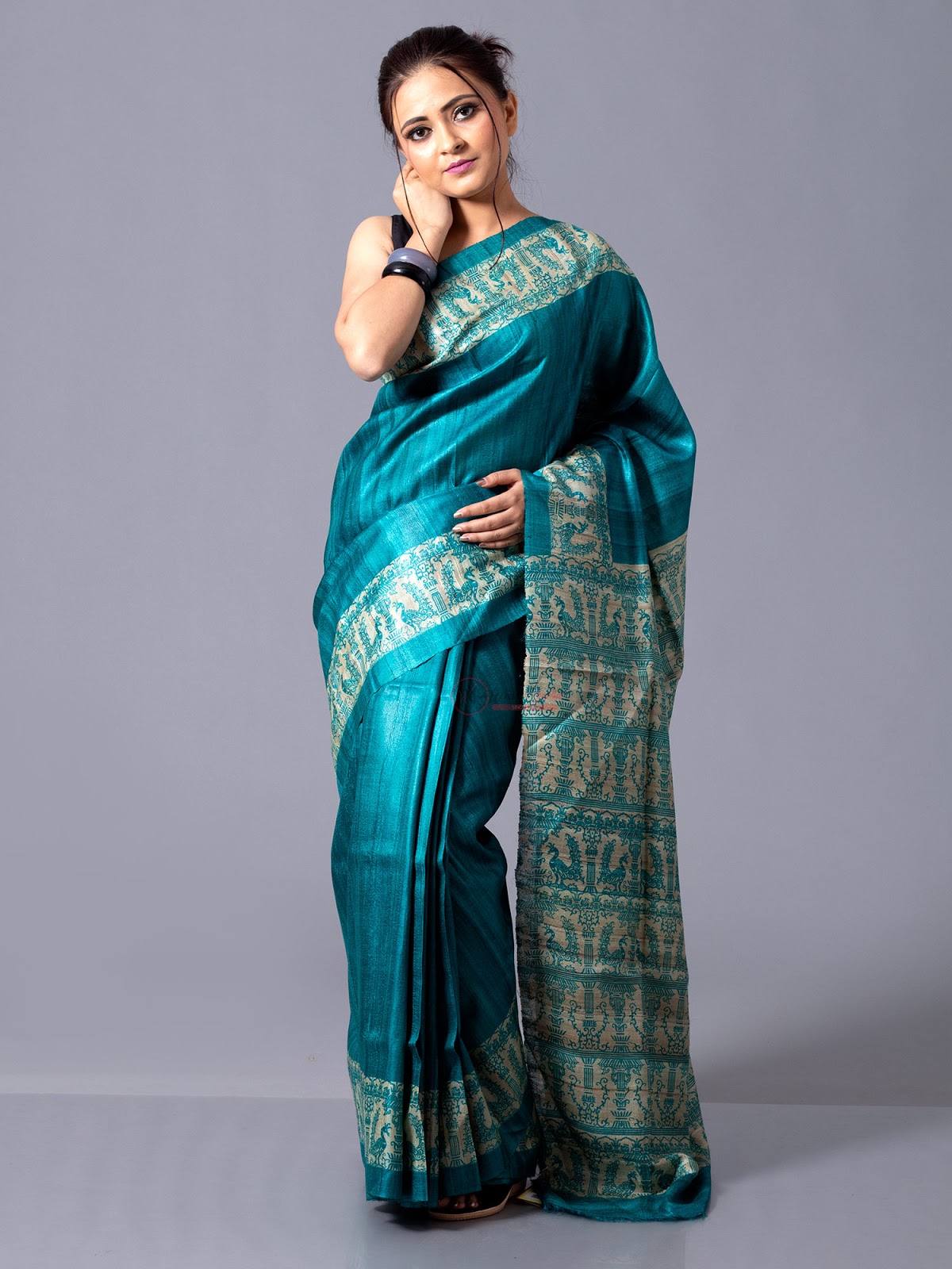 Weavers India: Ghicha Silk Saree