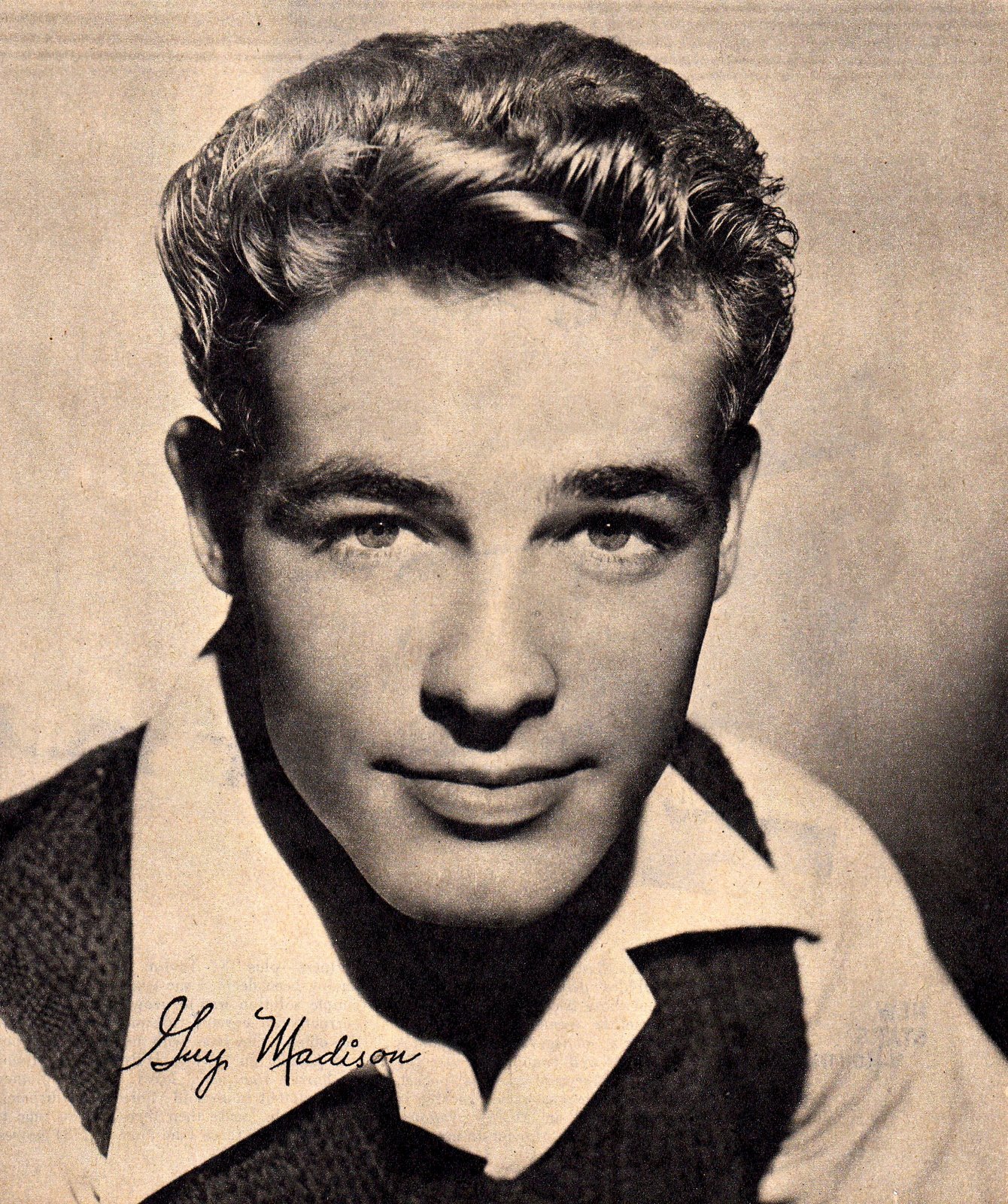 A VERY LUSH BUDGET: TEEN IDOL: GUY MADISON From my personal scrapbook