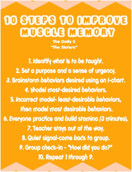Freebie Friday: Daily 5 muscle memory - Adrienne Teaches