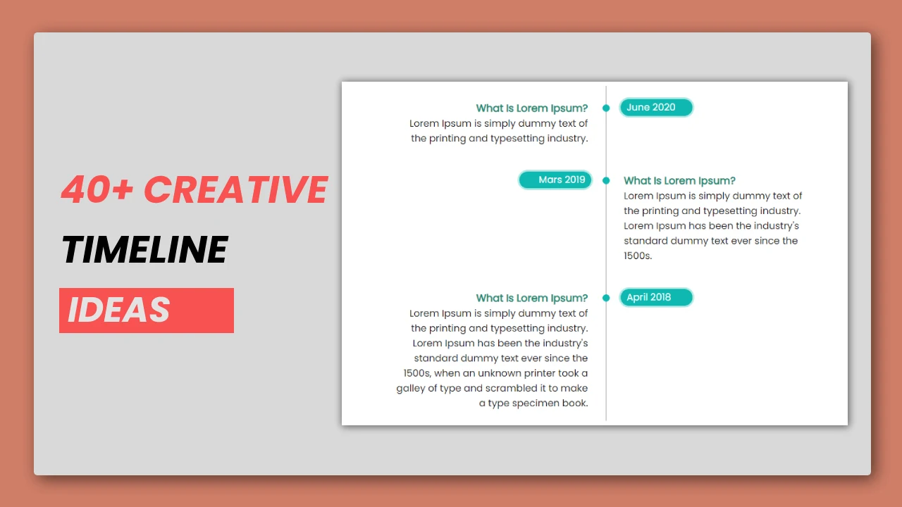 40+ Creative Timeline Design Ideas | RUSTCODE