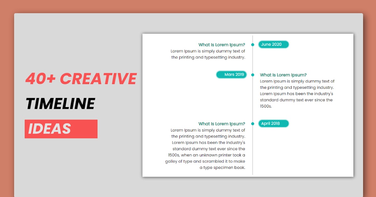 40+ Creative Timeline Design Ideas | RUSTCODE