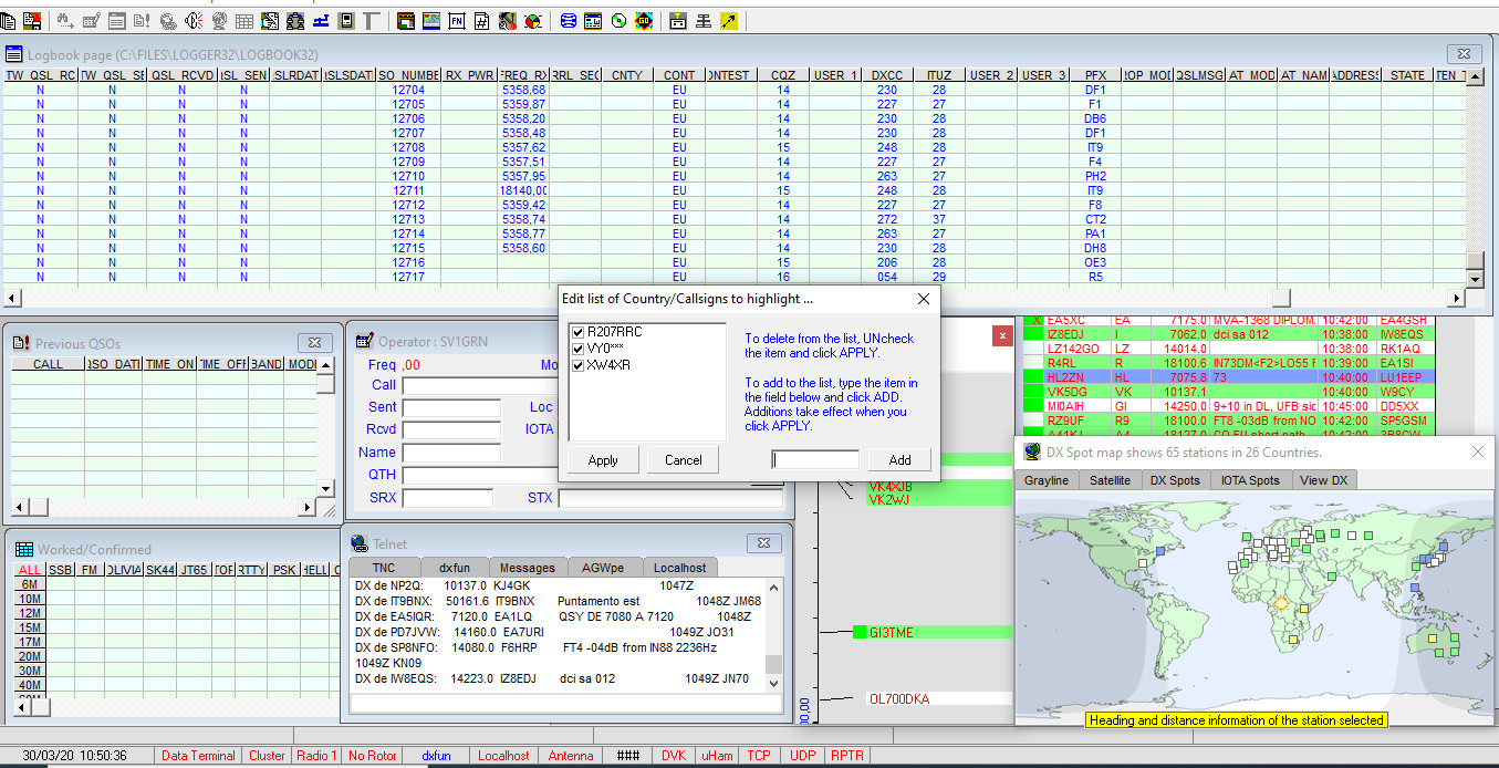 SV1GRN: DX Απριλίου 2020