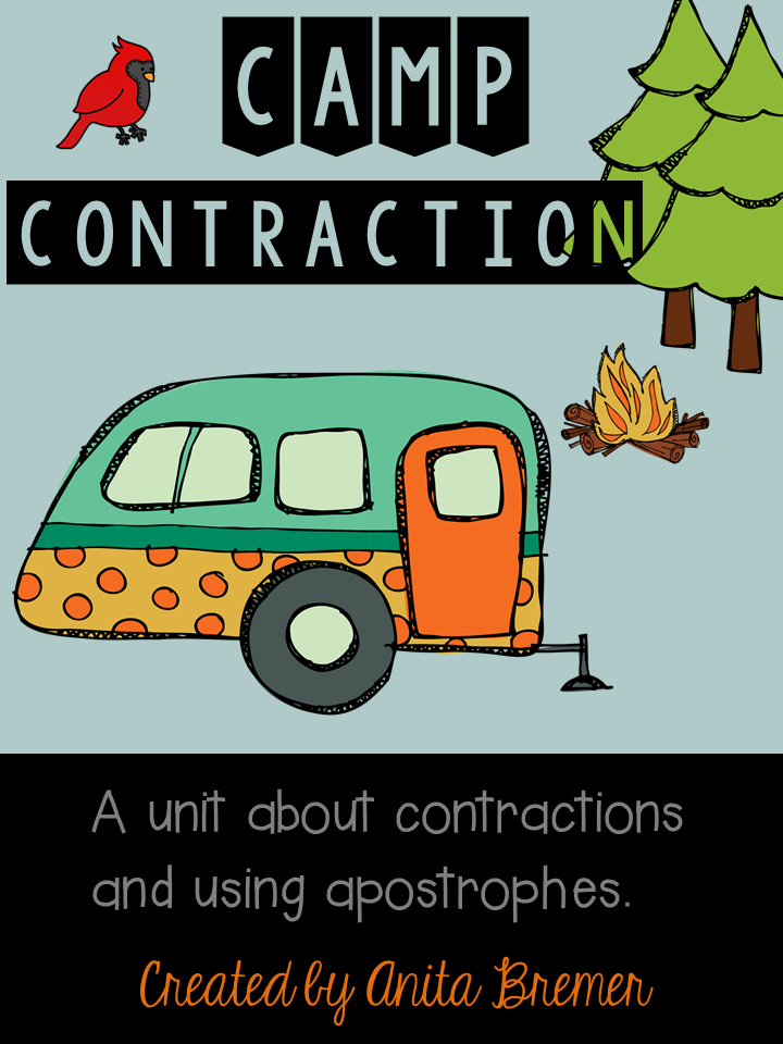 Camp Contraction {practice with contraction learning} | Mrs. Bremer's Class