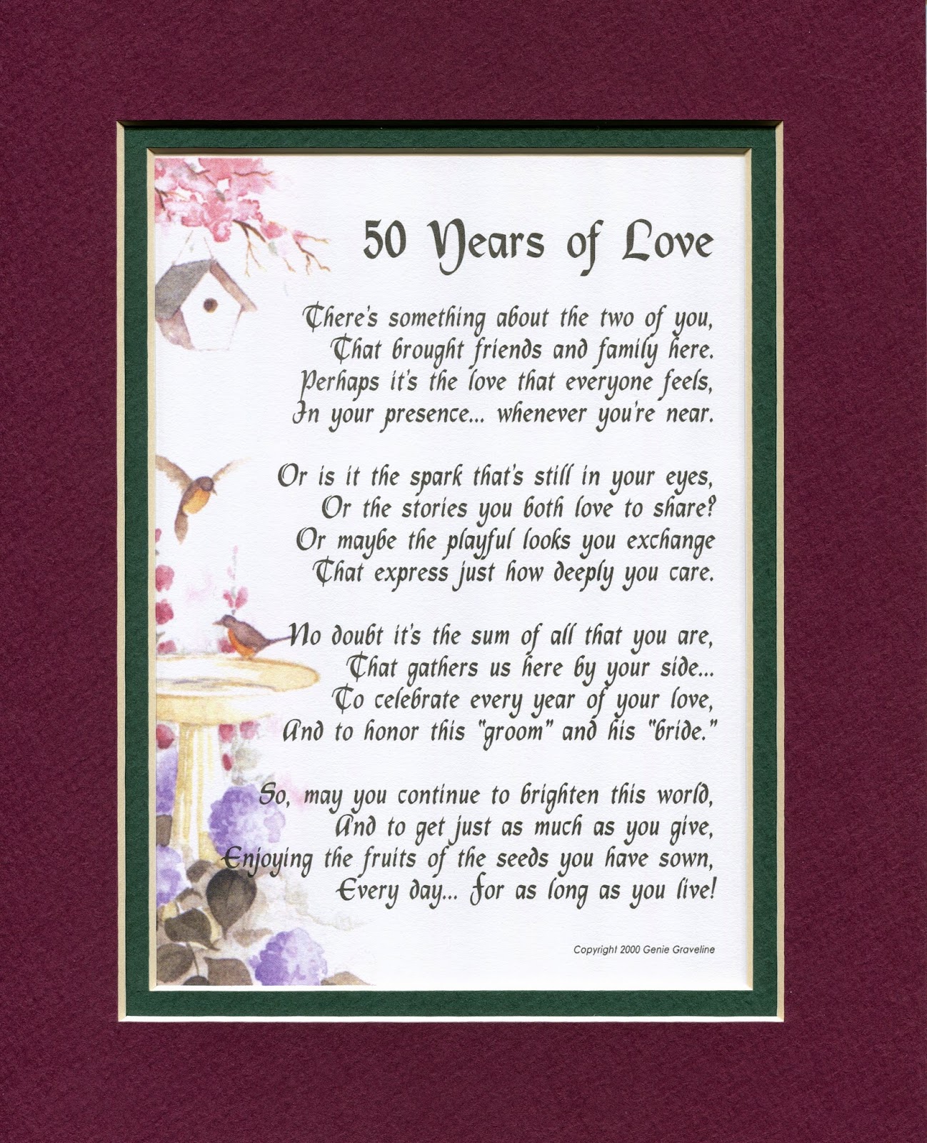 Genie's Poems: Milestone Anniversary Poems!