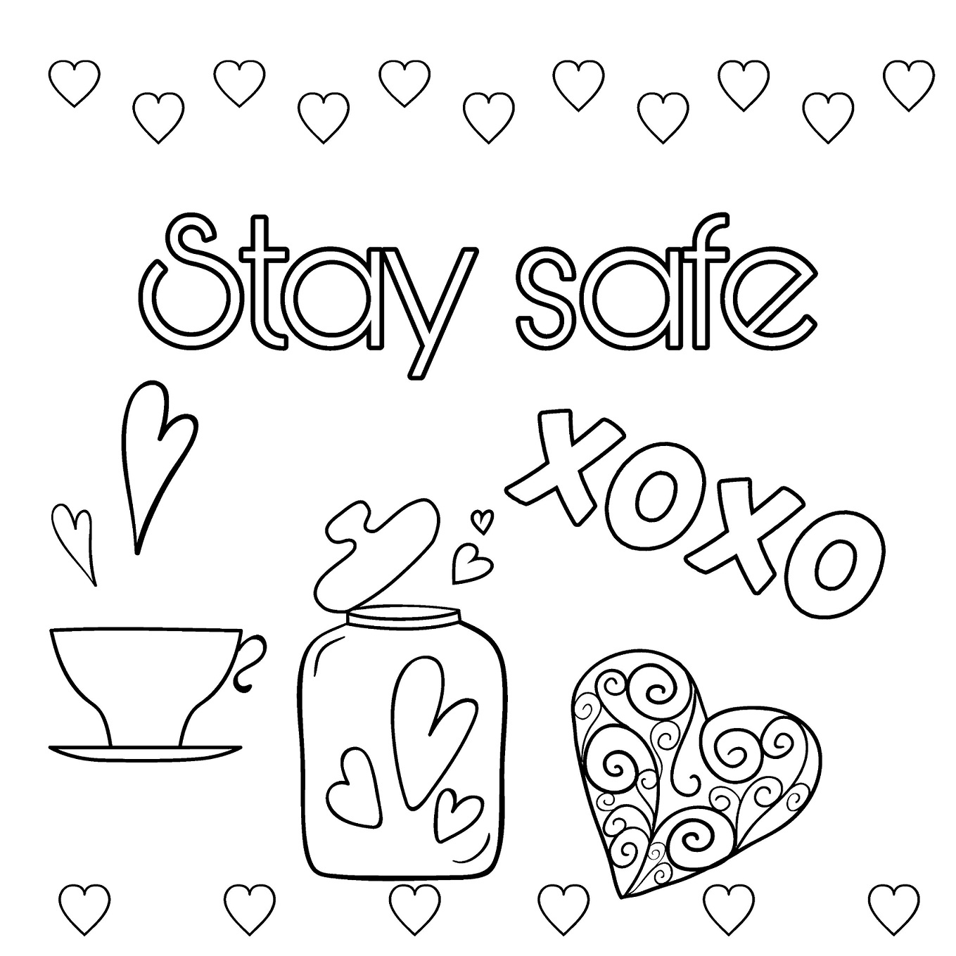 Get well soon coloring pages