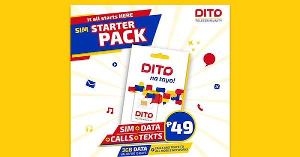 DITO SIM Starter Pack with 3GB data priced at P49 | PinoyTechSaga