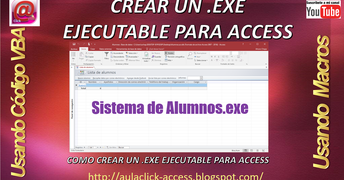 Blog y Foro de Access: COMO CREAR UN EJECUTABLE (.EXE) PARA ACCESS