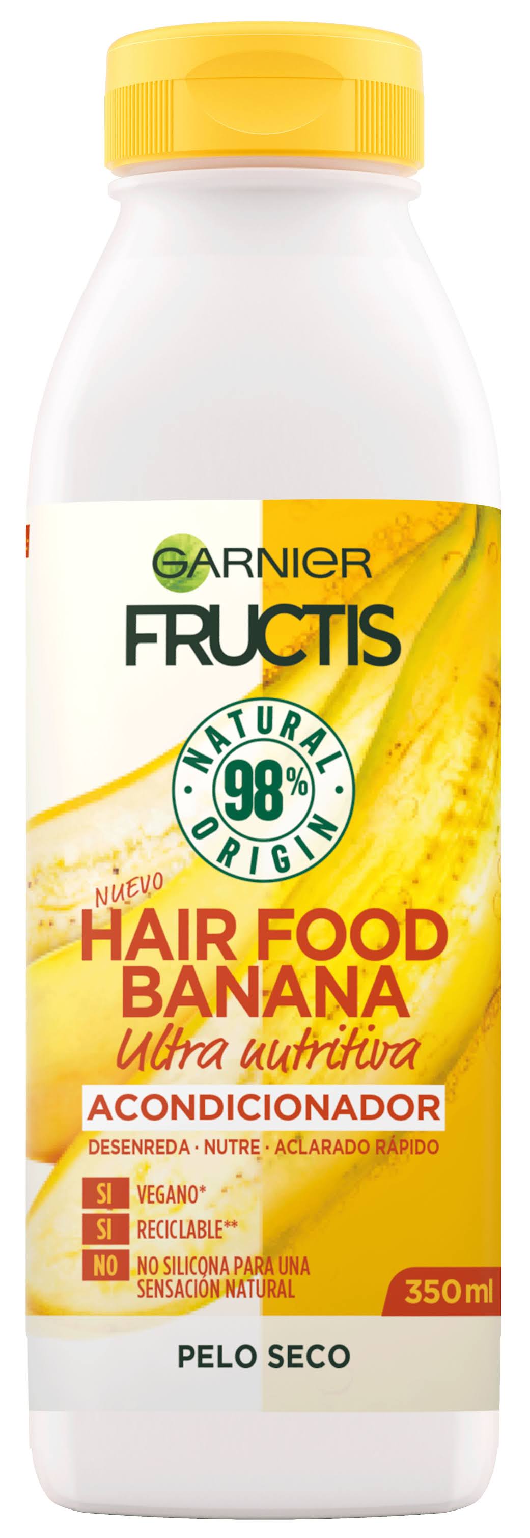 Belleza de Themyscira: Acondicionador Fructis Hair Food (banana) - Garnier