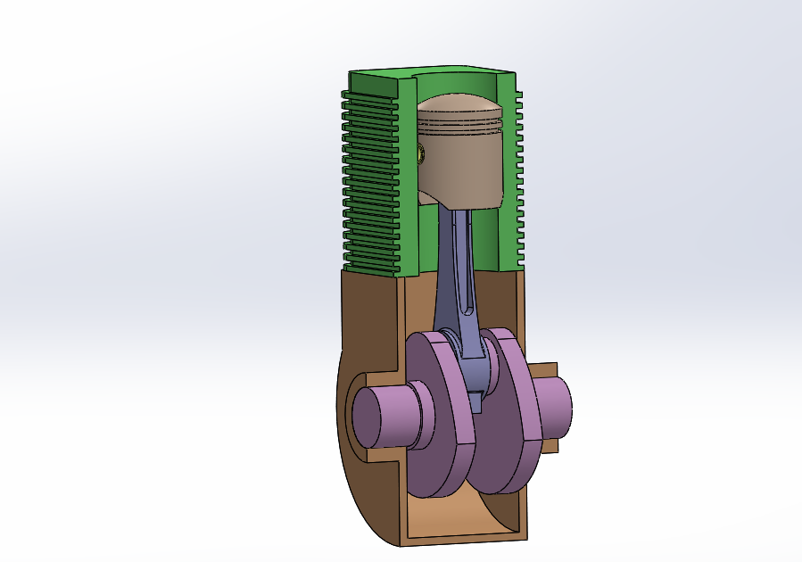 Solidworks DWG5 [SINGLE CYLINDER ENGINE]