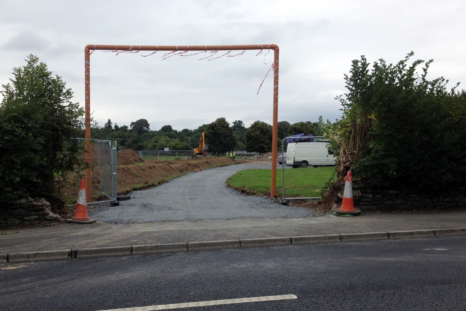 Kilcullen Diary: Temporary entrance for building