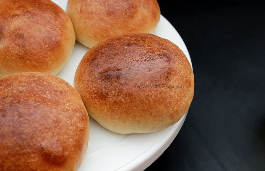 Cook with Priyanka: Cheese Buns/Stuffed Buns (Eggless)