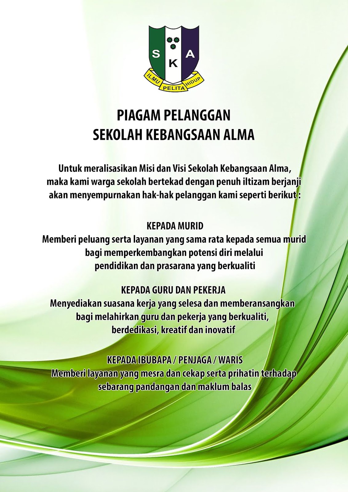 Piagam ~ Portal Rasmi Sekolah Kebangsaan Alma