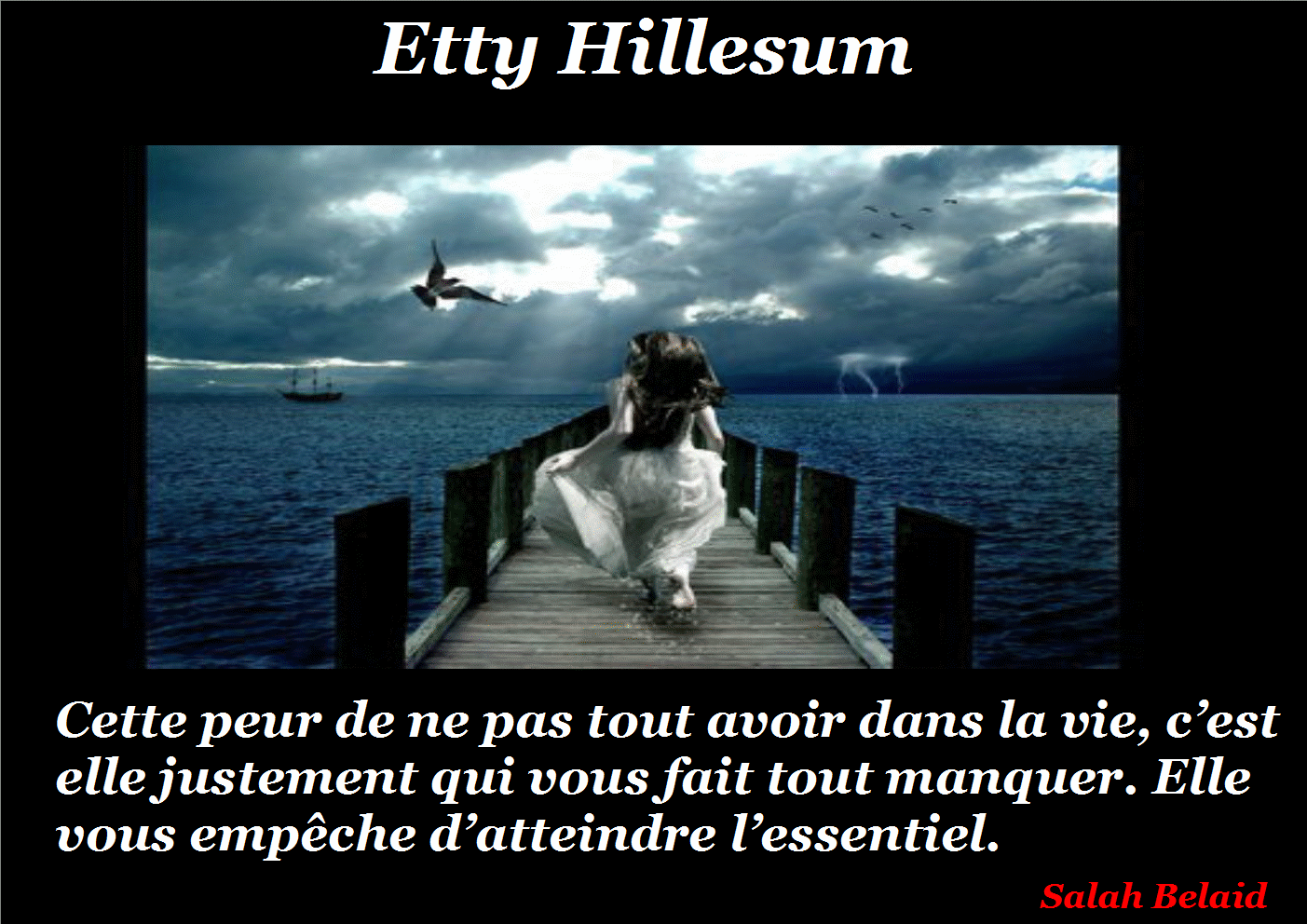 Le Manque (Etty Hillesum)