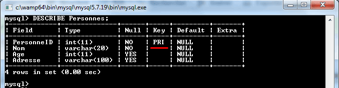 Supprimer une clé primaire avec MySQL - WayToLearnX