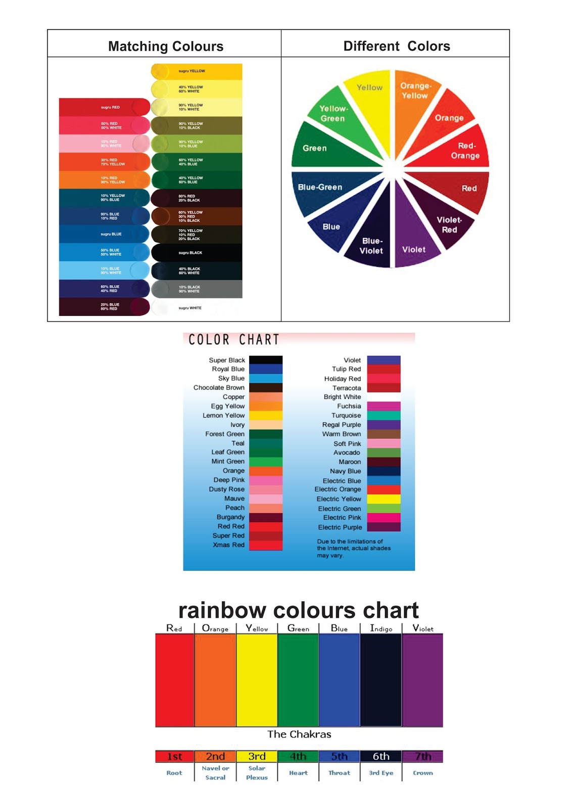 ART Grade 6-9: Colours Grade 6