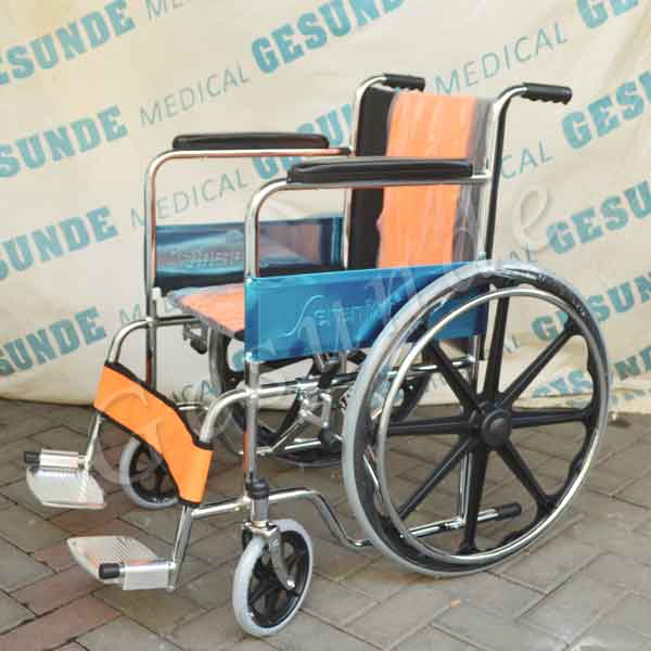 Kursi Roda Standar Alumunium Modern Motif Cerah - Kursi Roda tipe ...