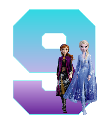 Kits imprimibles gratis : Números Frozen para imprimir