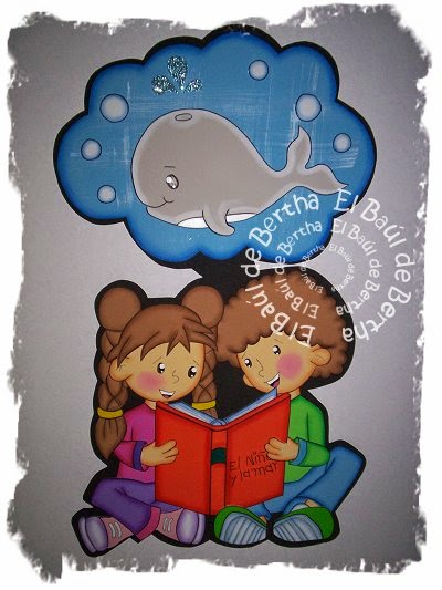 EL BAÚL DE BERTHA - MANUALIDADES: Gráfica Escolar de Lectura en Foamy
