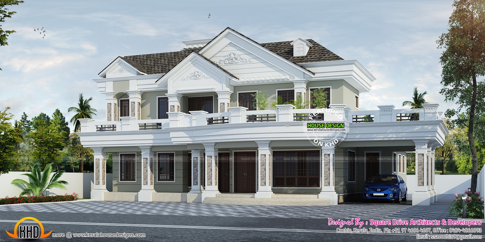 Modern house plan 352 sq-yd - Kerala Home Design and Floor Plans - 9K ...