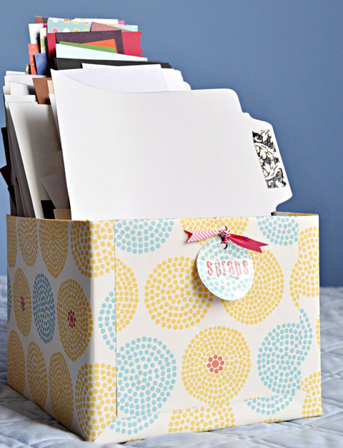 IHeart Organizing: UHeart Organizing: Scraptastic Paper Storage