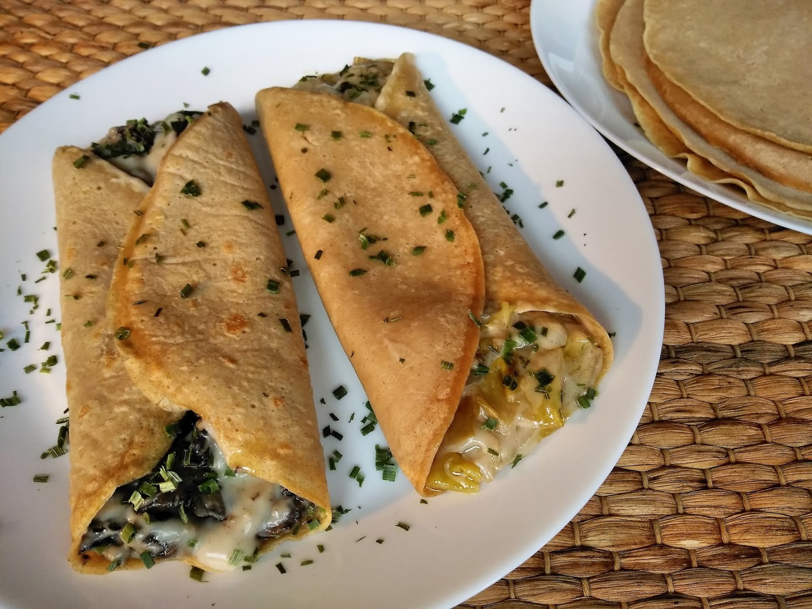 Crêpes farcite alle verdure di stagione