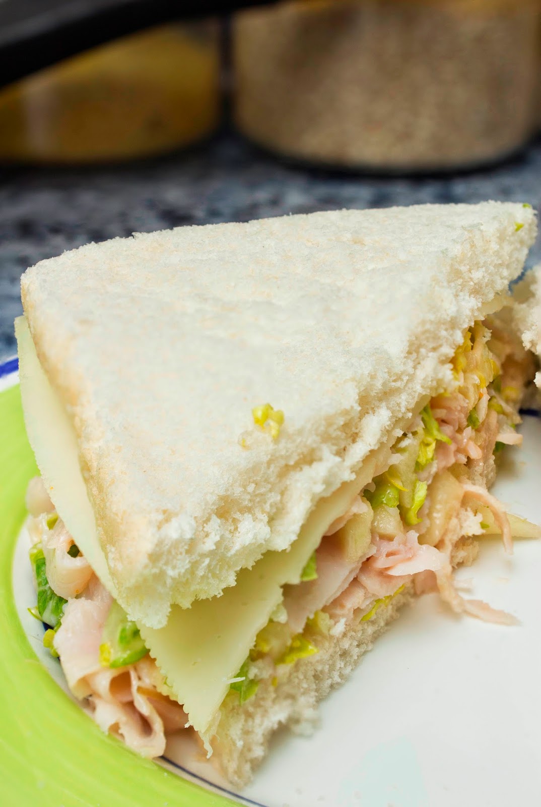 Sandwich rodilla de pavo y manzana | El Baúl de las delicias