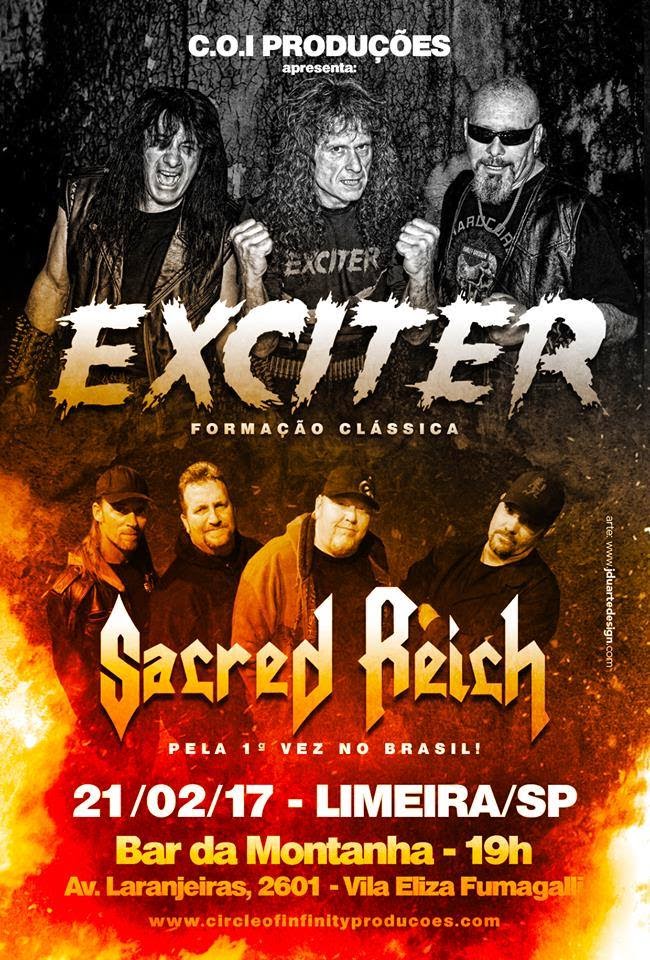 Metal Samsara: EXCITER: banda convida público para show em Limeira