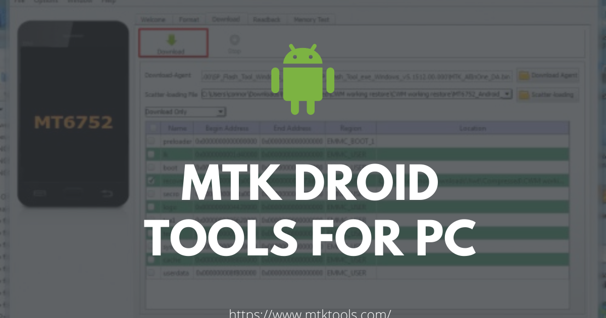 MTK Droid Tools for PC