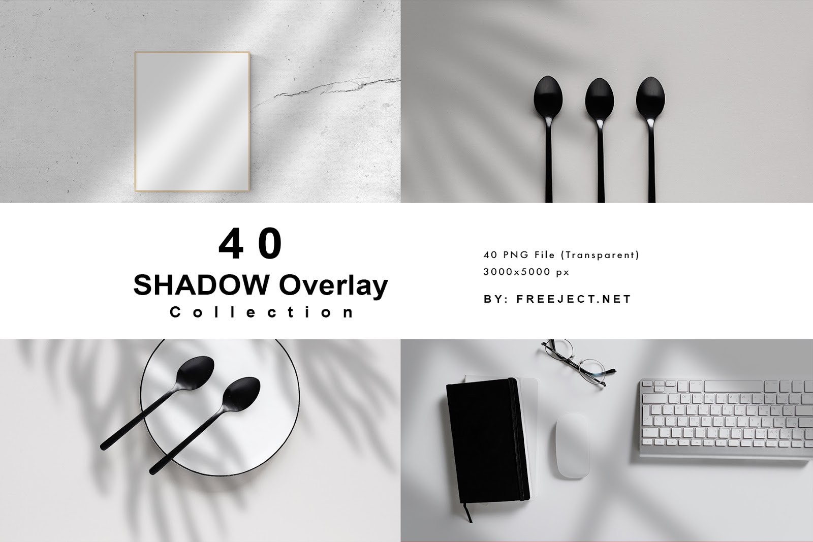 Free Download DEMO 4 Shadow Overlay Collection for Instant Photo Effect
