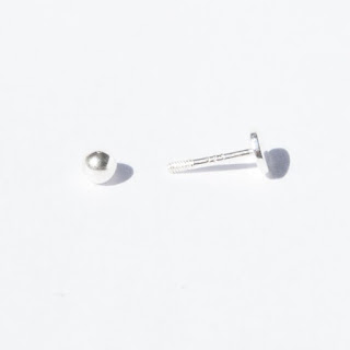 Silver Screw Back Earrings - Screw Back Earrings