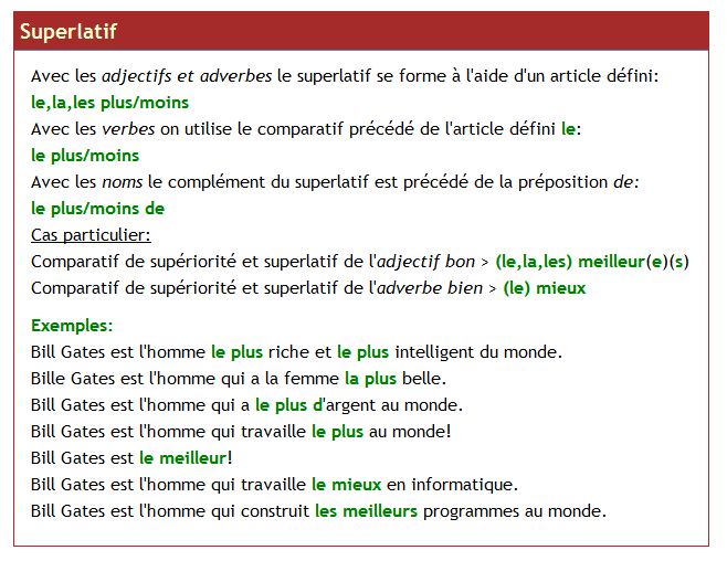 Réussir le français. IES Ramon Muntaner. Figueres.: Le comparatif et le ...