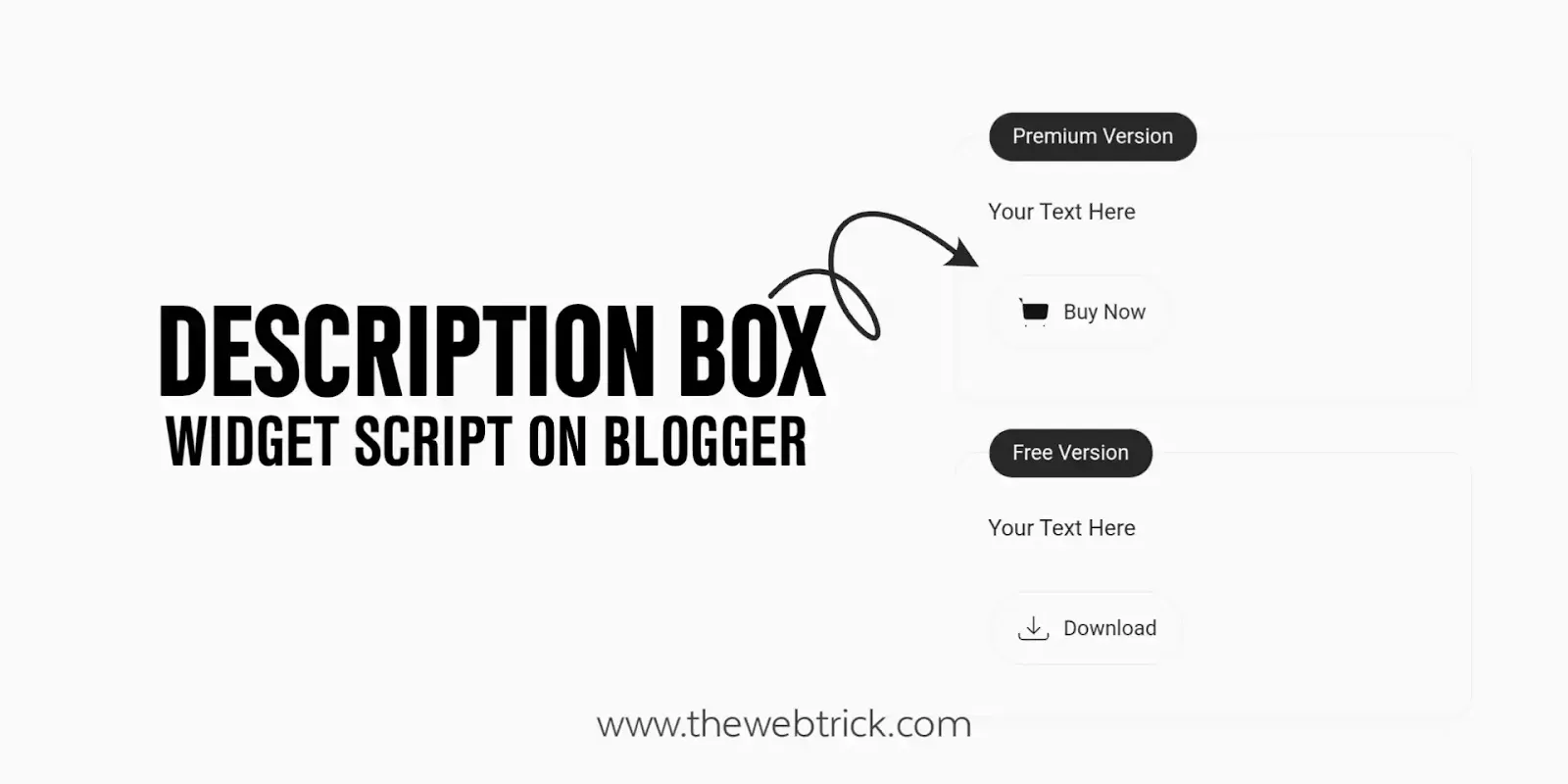 How to Create Description Box Widget in Blogger - The Web Trick