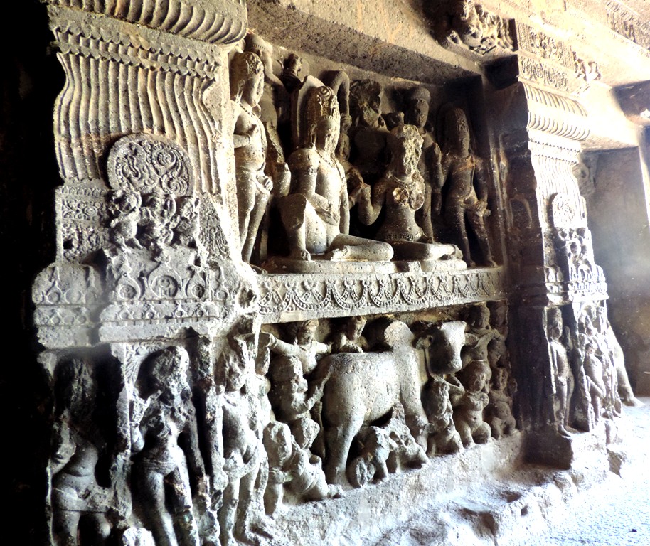 Just About Everything: Ancient Ellora Cave temples; Ravan Ki Khai (cave ...