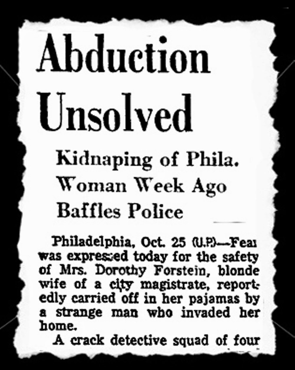 UN POCO DE AQUI,UN POCO DE ALLI: LA EXTRAÑA DESAPARICION DE DOROTHY ...