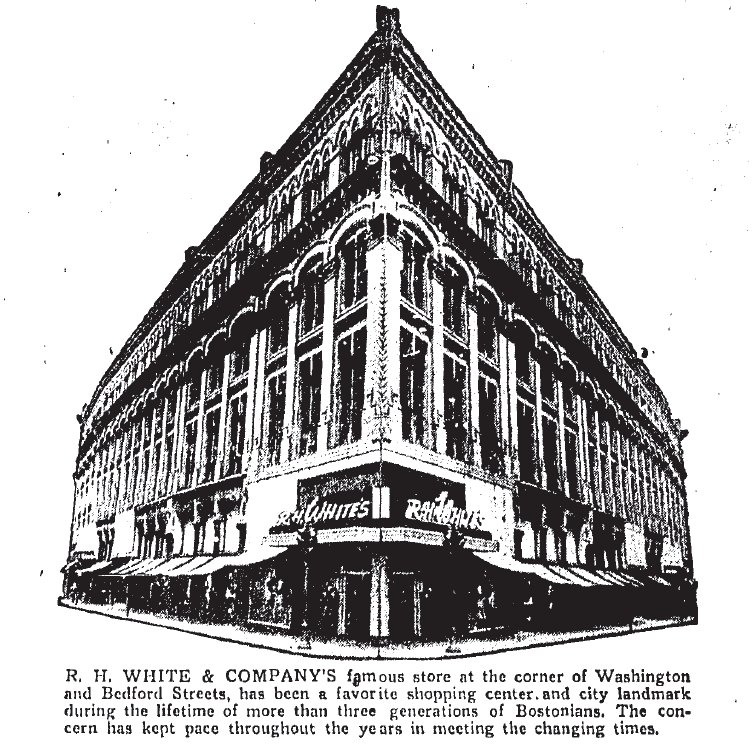 Shopping Days In Retro Boston: R. H. White’s Turns 100…It’s 1953 in ...