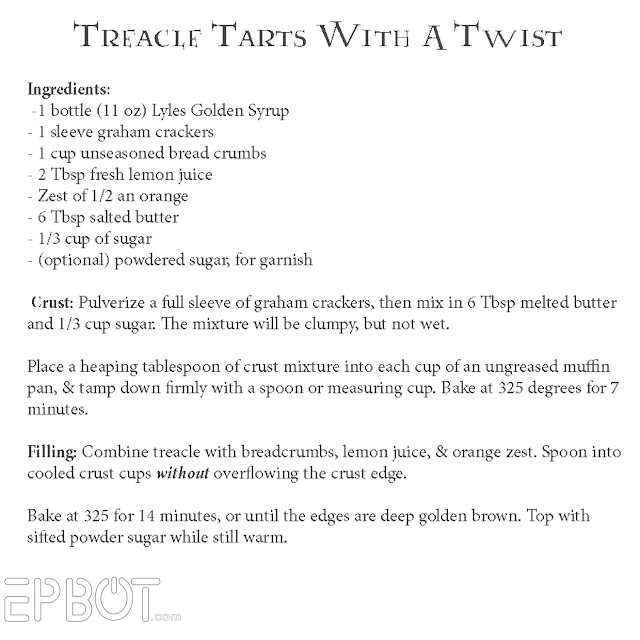 EPBOT: A New Twist On Treacle Tarts (From Our Potter Party!)