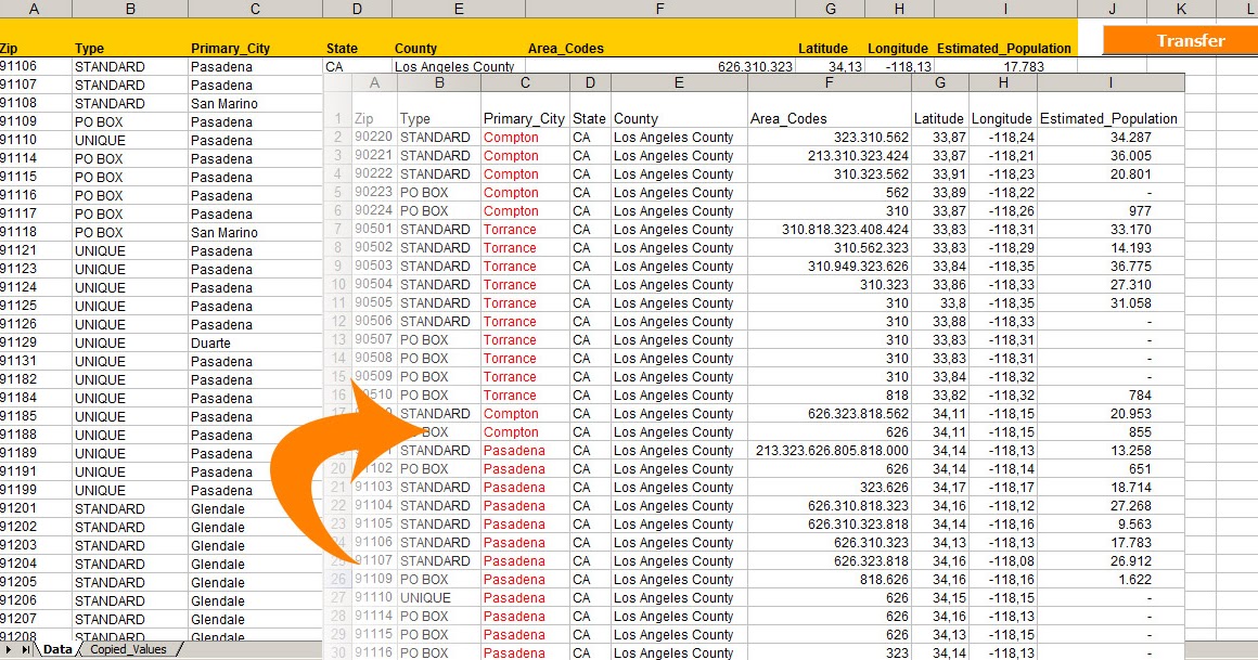 Copying The Values To The Other Page | New Ideas For Computer & Software