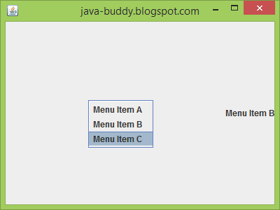 Java-Buddy: Java example of using JPopupMenu