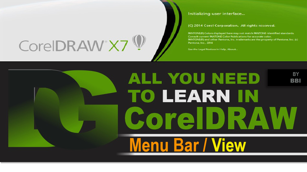 All You Need To Know In CorelDraw Menu Bar View Full Course From St...