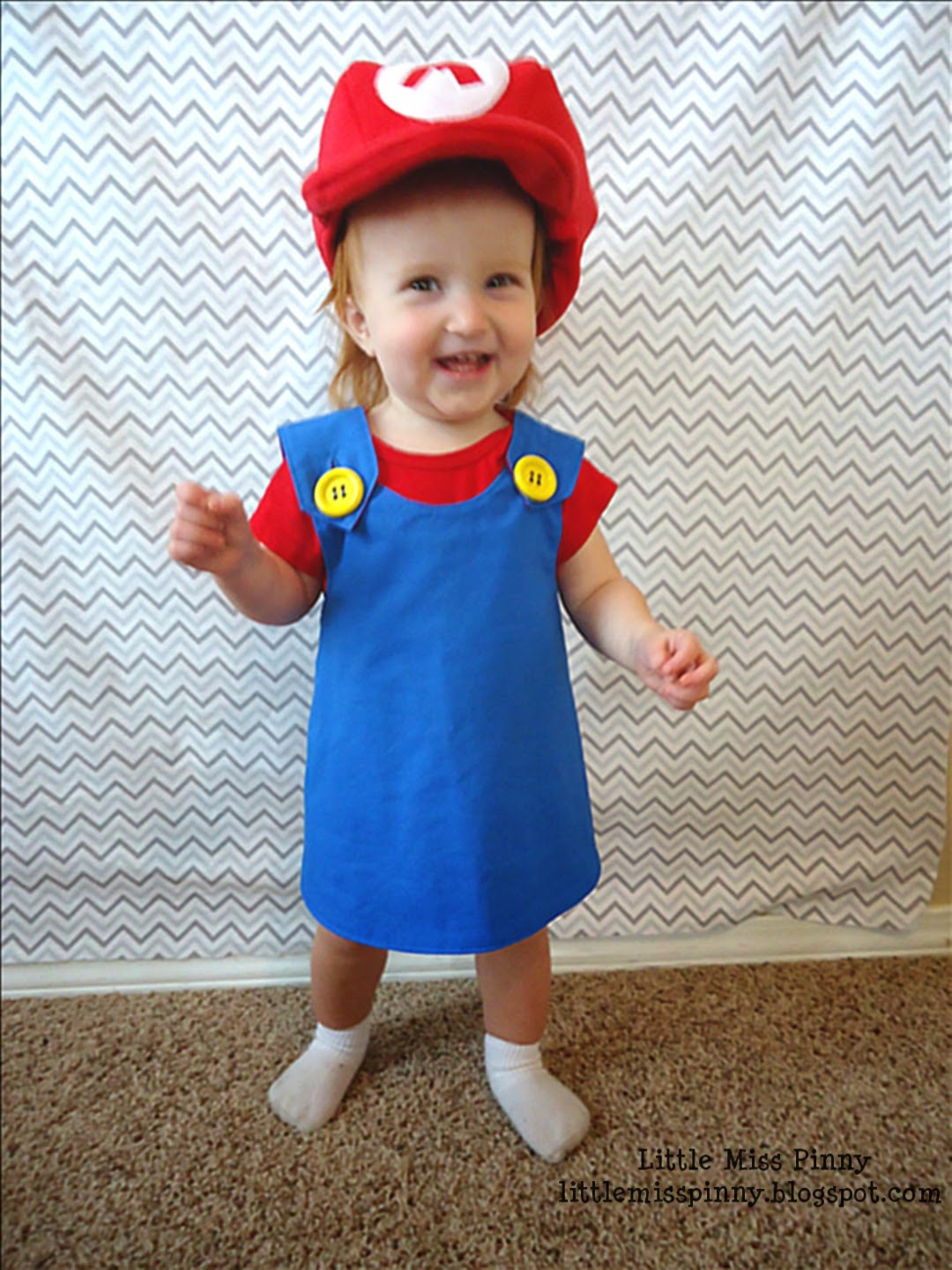Little Miss Pinny: Super {Adorable} Mario Bros. Pinafores!