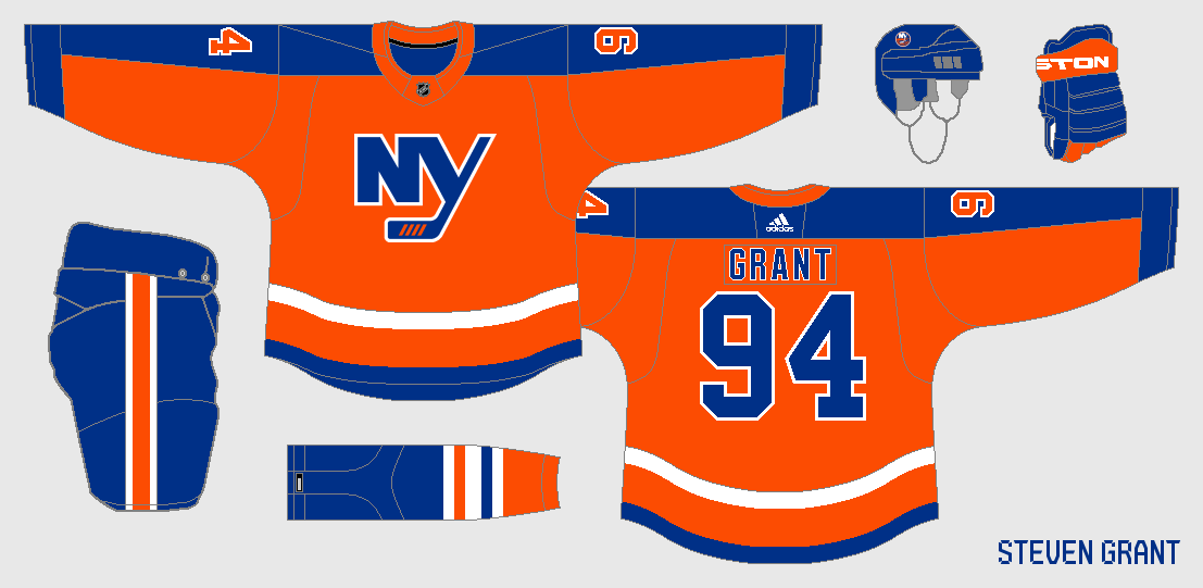 Steven Grant Design: Americans inspired Islanders Reverse Retro