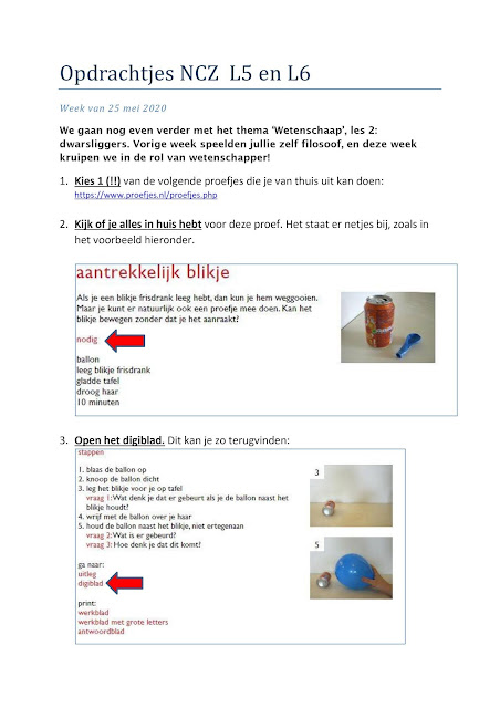 Zedenleer De puzzel meiboom: Thuisopdracht Wetenschaap 2: Proefjes als een echte wetenschapper ...