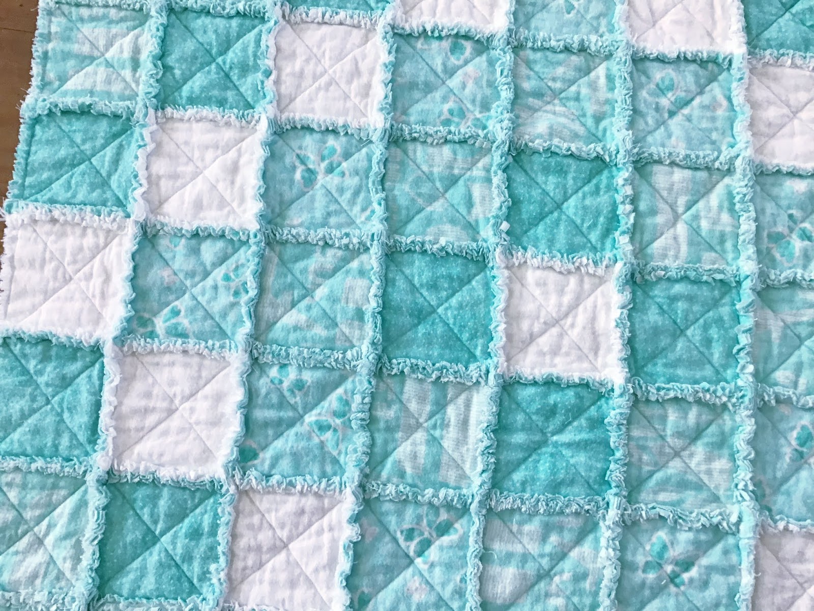 The Fleming's Nine: Baby Rag Quilt