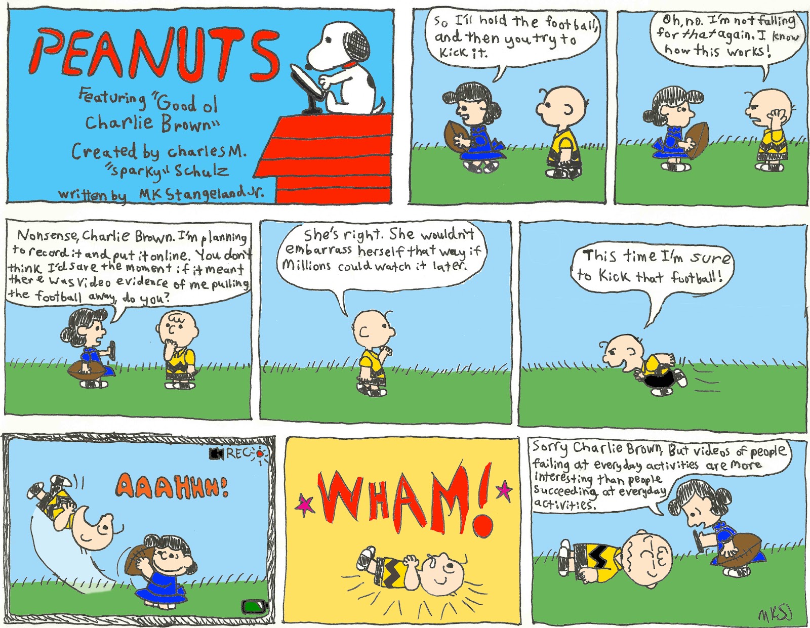 Peanuts Comic Football