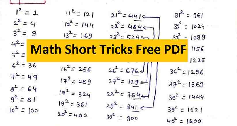 Maths Shortcut Tricks PDF Free Download GovtJobNotes maths-shortcut-tricks-pdf-free-download-govtjobnotes