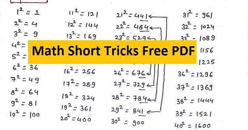 Maths Shortcut Tricks PDF Free Download GovtJobNotes maths-shortcut-tricks-pdf-free-download-govtjobnotes