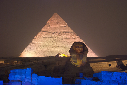Egyptian Civilization @ Night: The pyramids at Night