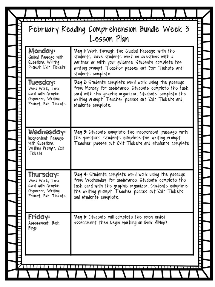 Reading Comprehension by the Month! | Hillary's Teaching Adventures